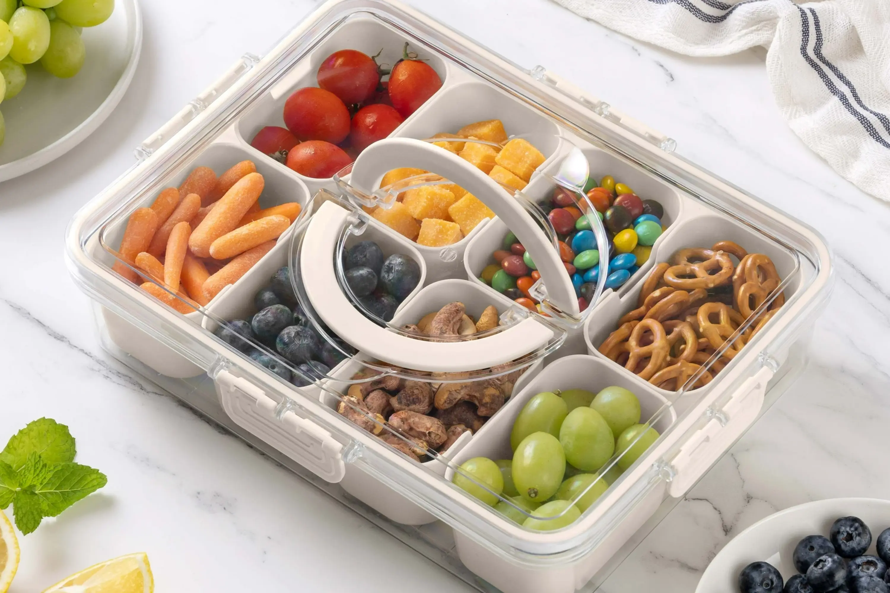 Cook With Color 8-Compartment Snackle Box - Walmart Finds